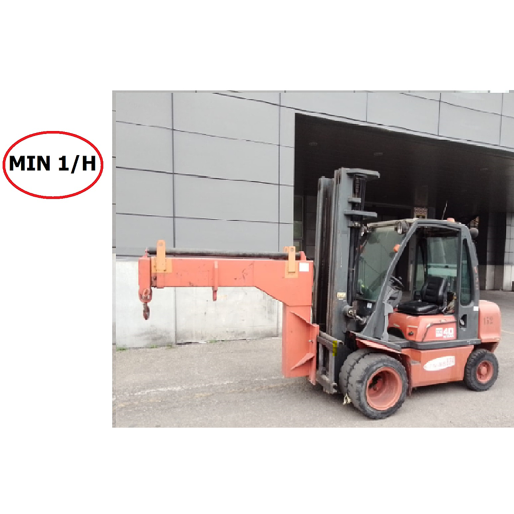 Carrello elevatore con braccio gru 4.000 Kg | APPLITECH
